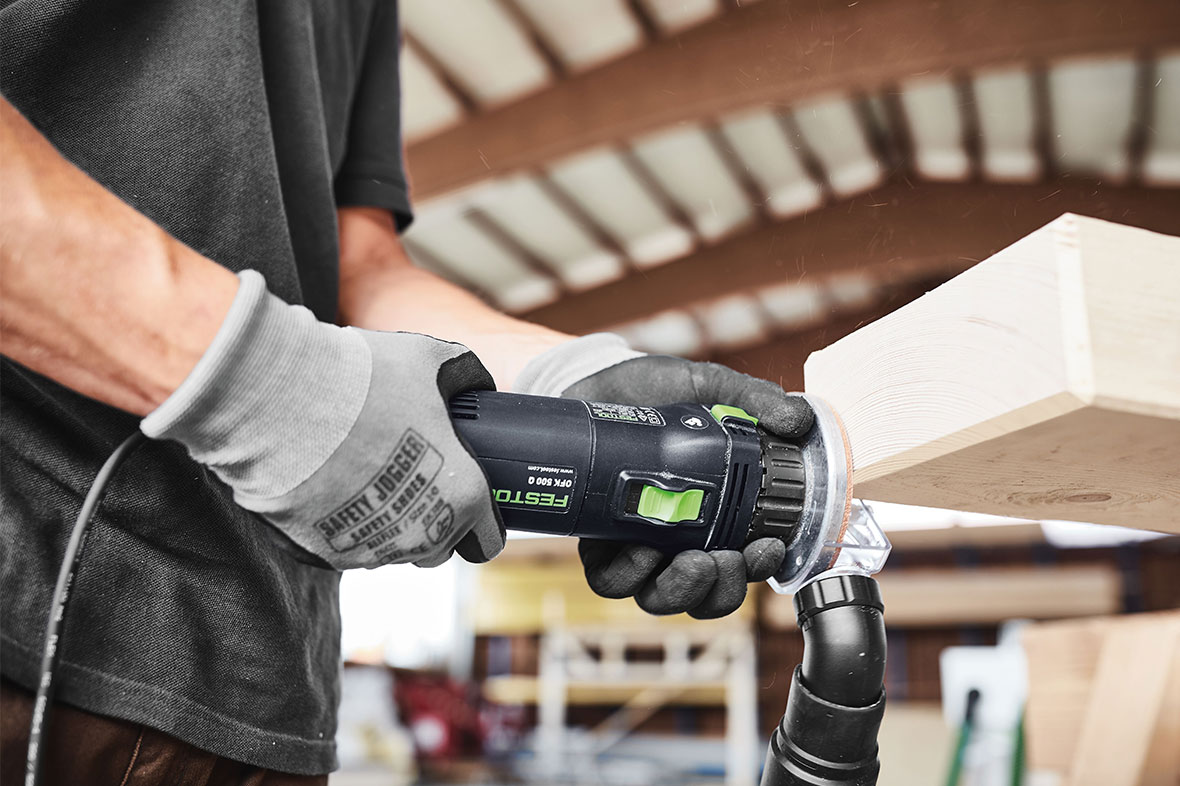 Tupia de cantos Robusta Potente Segura | Festool desde 1925